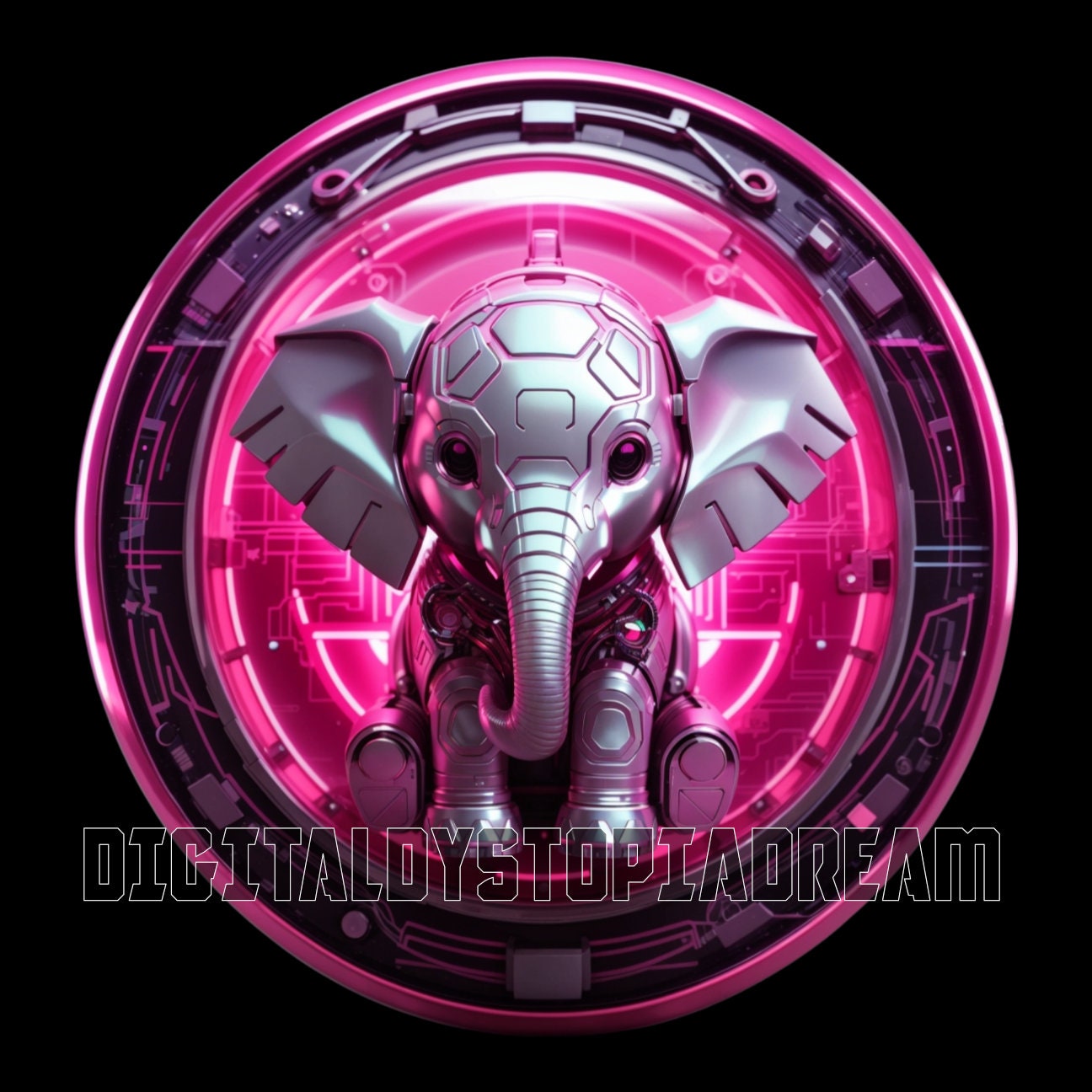 Cyberpunk Elephants Twitch Kick Sub/bit Badges for Streamers,vtubers ...
