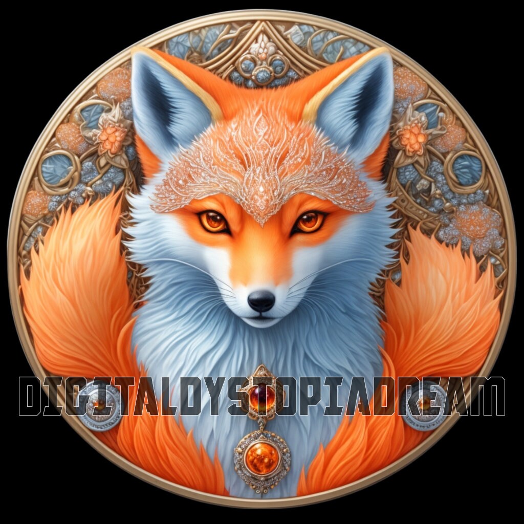Mystical Kitsune Twitch Sub and Bit Badges for Streamers, Japanese Fox ...