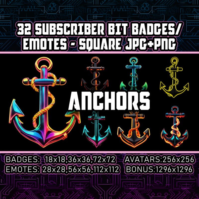 Twitch Sub Badge Nautical - Etsy