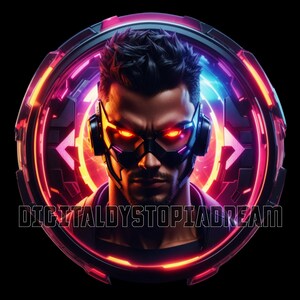 40 Cyberpunk Superhero Transparent PNG Twitch Kick Sub Bit Badges for ...