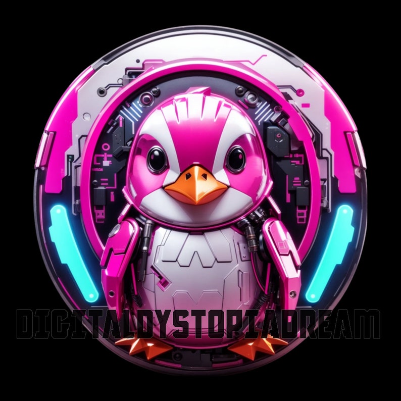 Cyberpunk Penguins Twitch/kick Sub and Bit Badges for Streamers,vtubers ...