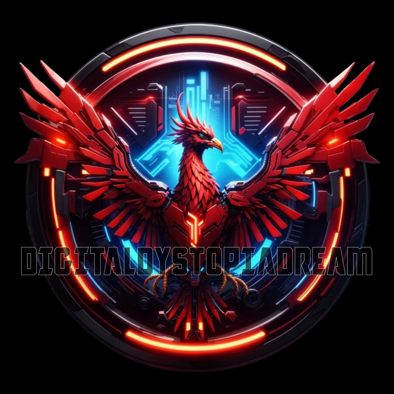 Phoenix Cyberpunk Twitch Sub Bit Badges for Streamers, Vtuber ,32 ...