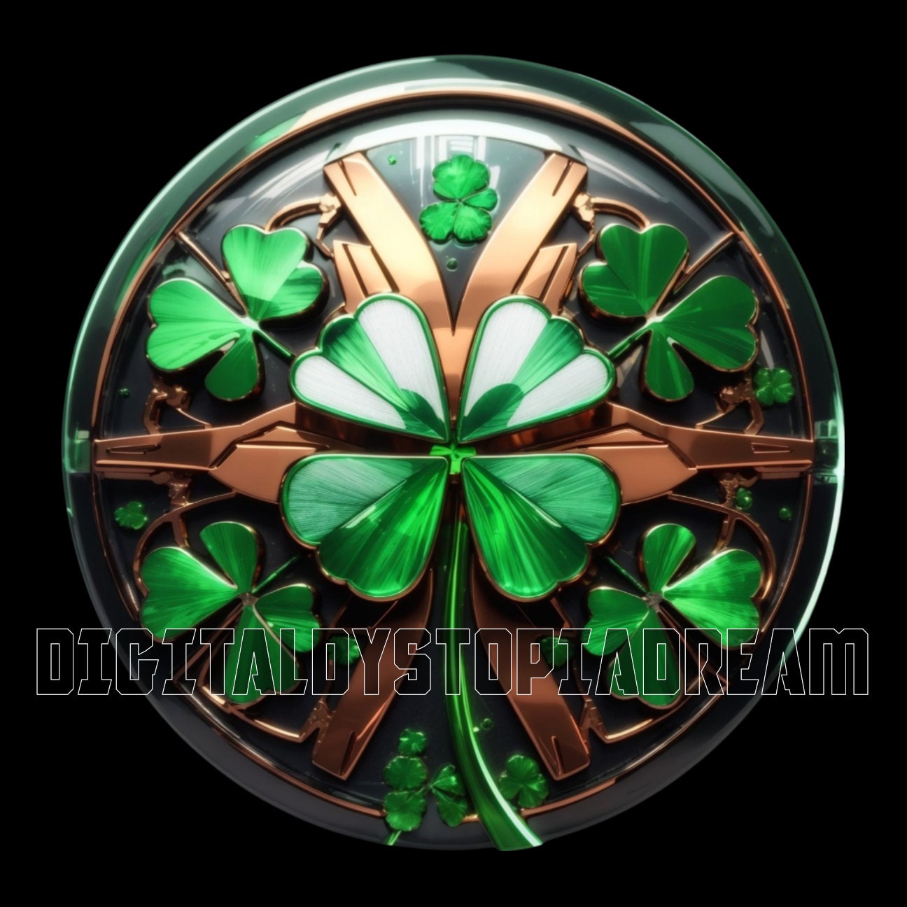 Cyberpunk 4-leaf Clover Twitch Sub Bit Badges for Streamers,vtubers,32 ...