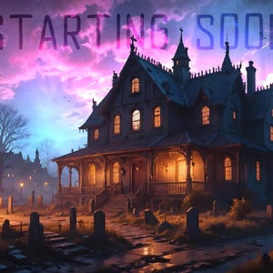 Haunted Mansion Animated Virtual Background Vtuber Twitch Streaming ...