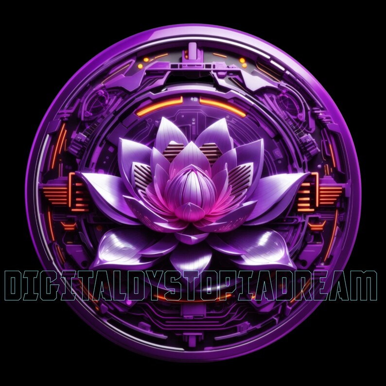Cyberpunk Lotus Flower Twitch Sub Badges and Bit Badges for Streamers ...
