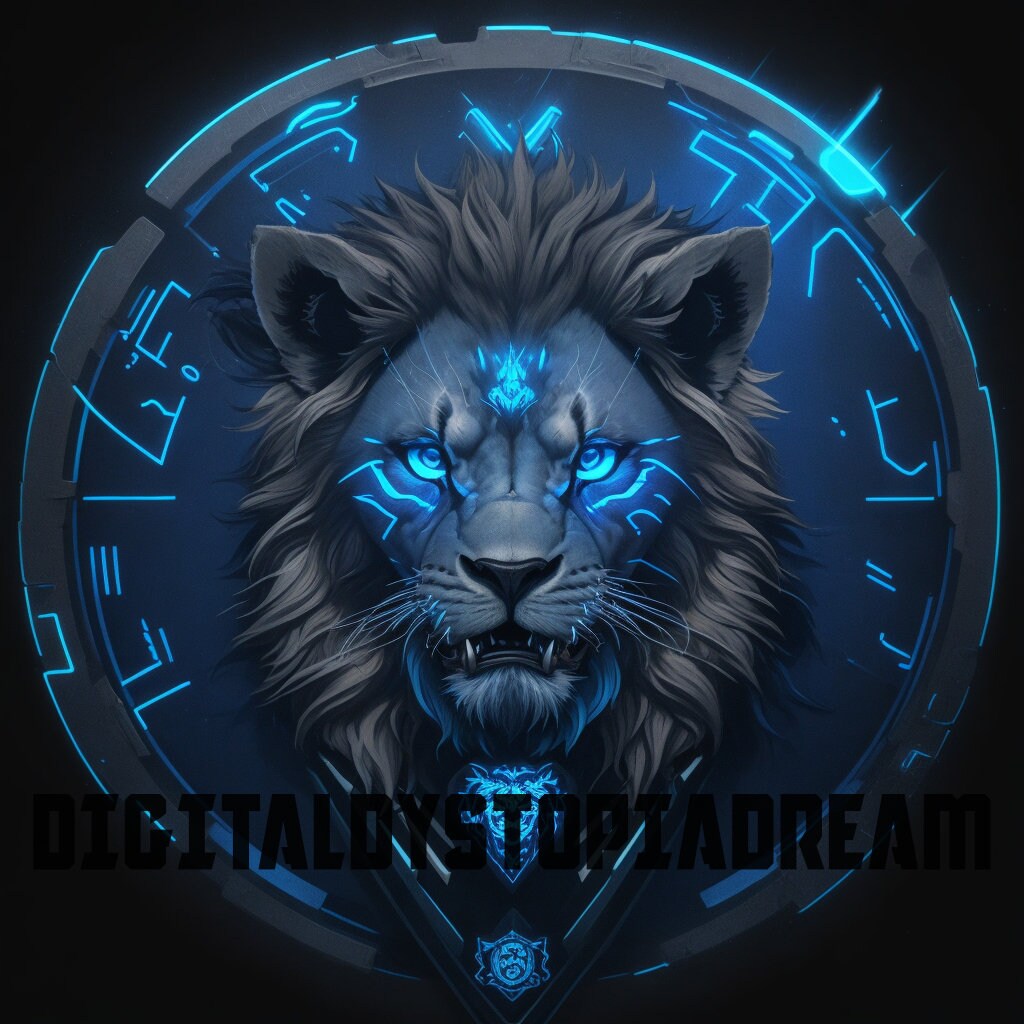 Cyberpunk Lions Twitch Kick Sub and Bit Badges for Streamers,vtubers ...