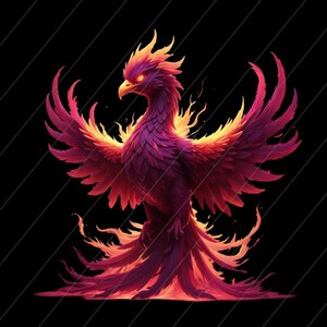 Neon Phoenix Twitch Kick Sub Bit Badges for Streamers, Vtuber ,40 ...