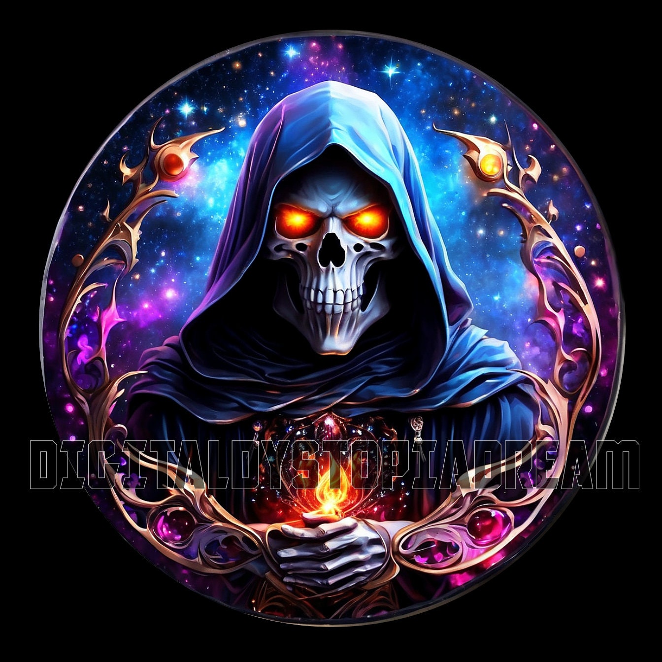Mystical Grim Reaper Twitch Kick Sub and Bit Badges for Streamers ...