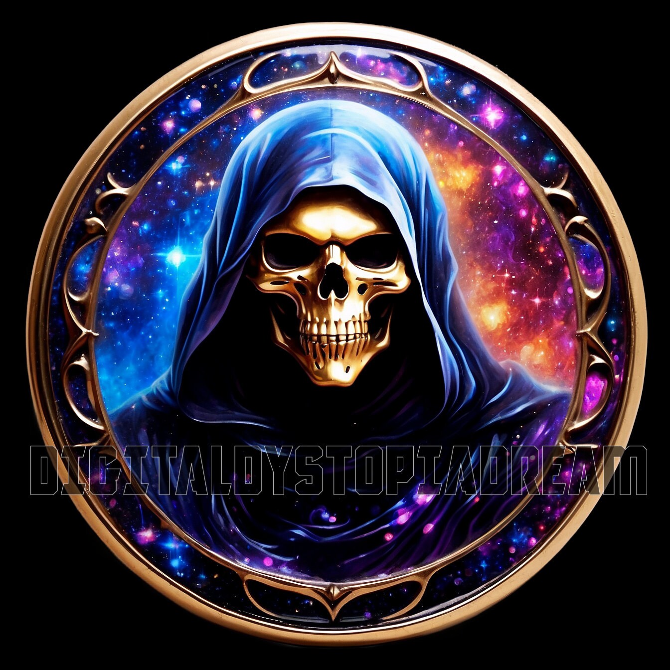 Mystical Grim Reaper Twitch Kick Sub and Bit Badges for Streamers ...
