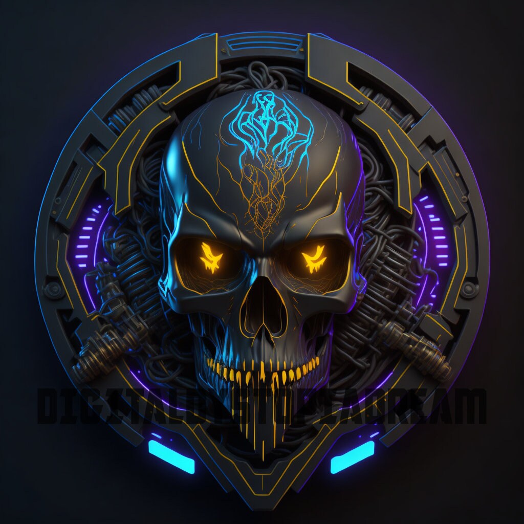 40 Cyberpunk Skulls Twitch Sub Badges Bit Badges for Streamers Vtubers ...