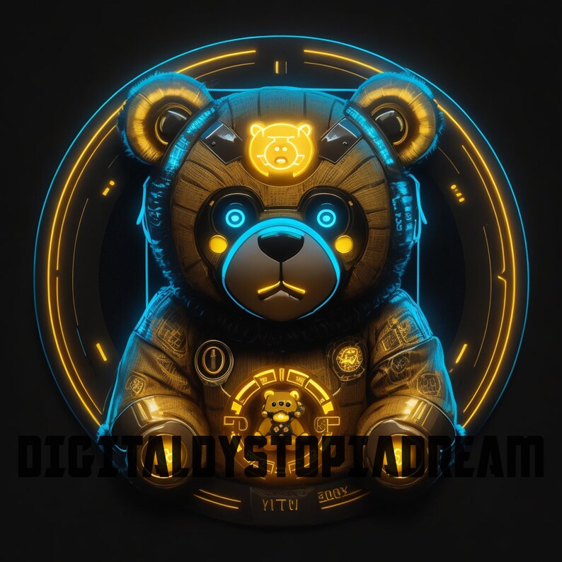 Cyberpunk Teddy Bears Twitch Kick Sub and Bit Badges for Streamers ...