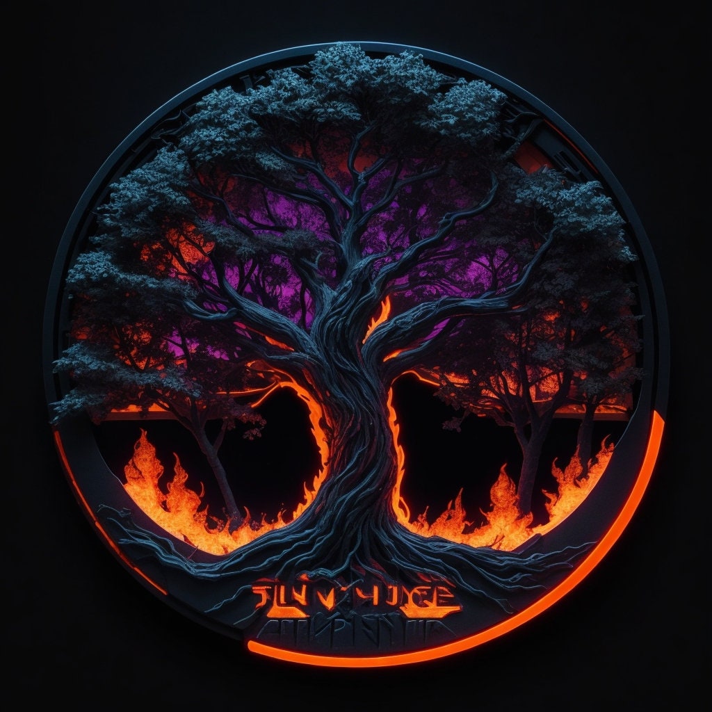 Cyberpunk Trees Twitch Sub and Bit Badges for Streamers, Vtubers 32 ...