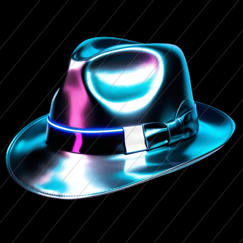 Neon Fedora Twitch Sub Bit Badges for Streamers,vtubers,40 Colorful ...
