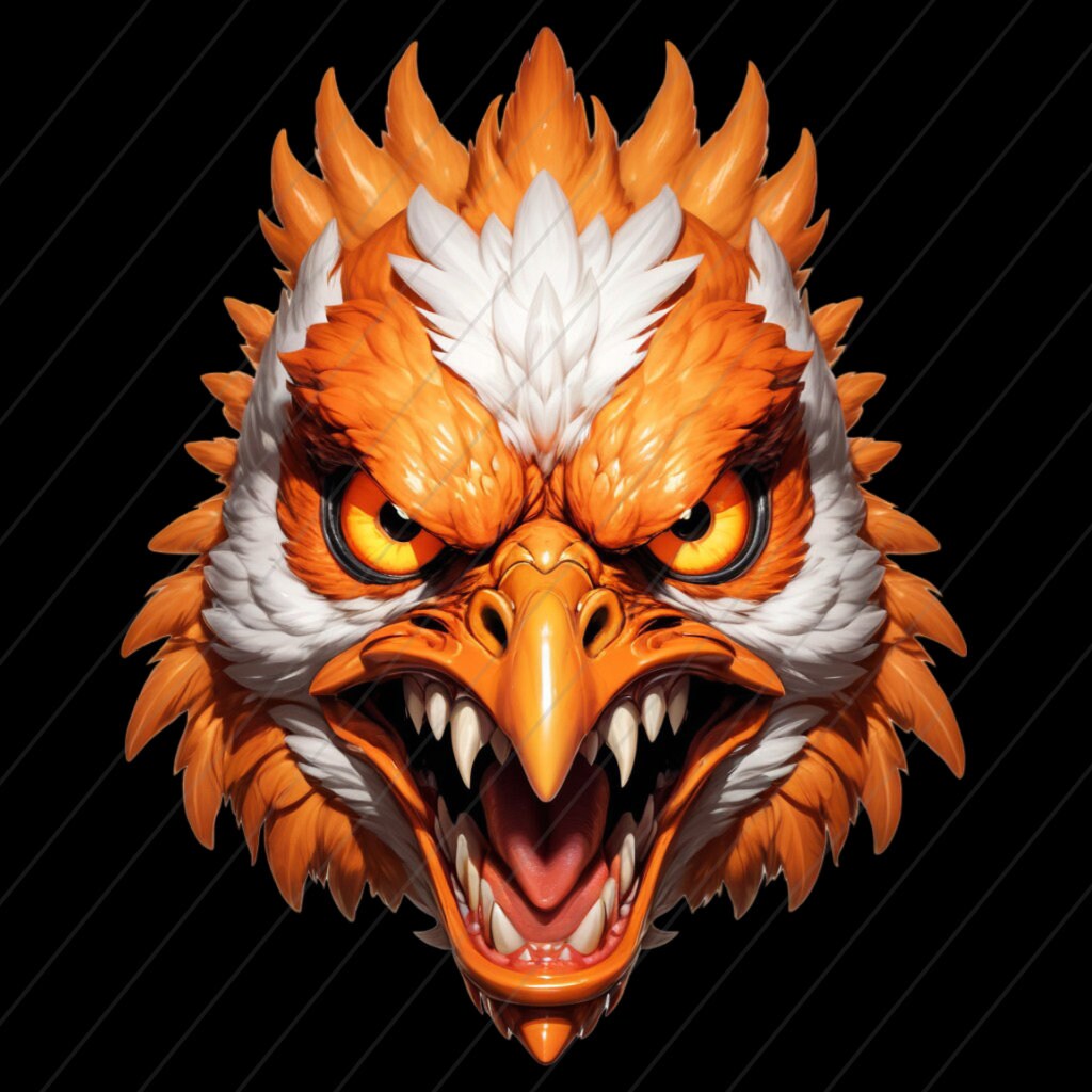 Angry Chicken Twitch Kick Sub Bit Badges for Streamers,vtubers,40 ...