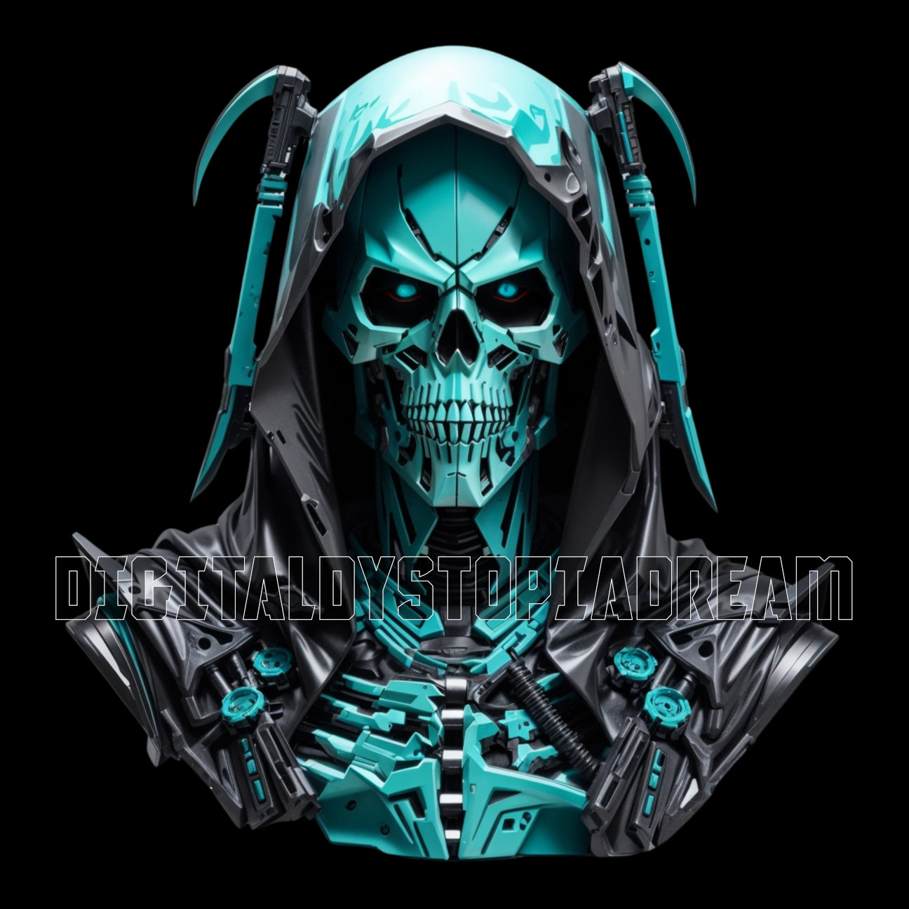 Cyberpunk Grim Reaper Portraits 40 Transparent PNG Twitch Kick Sub Bit ...