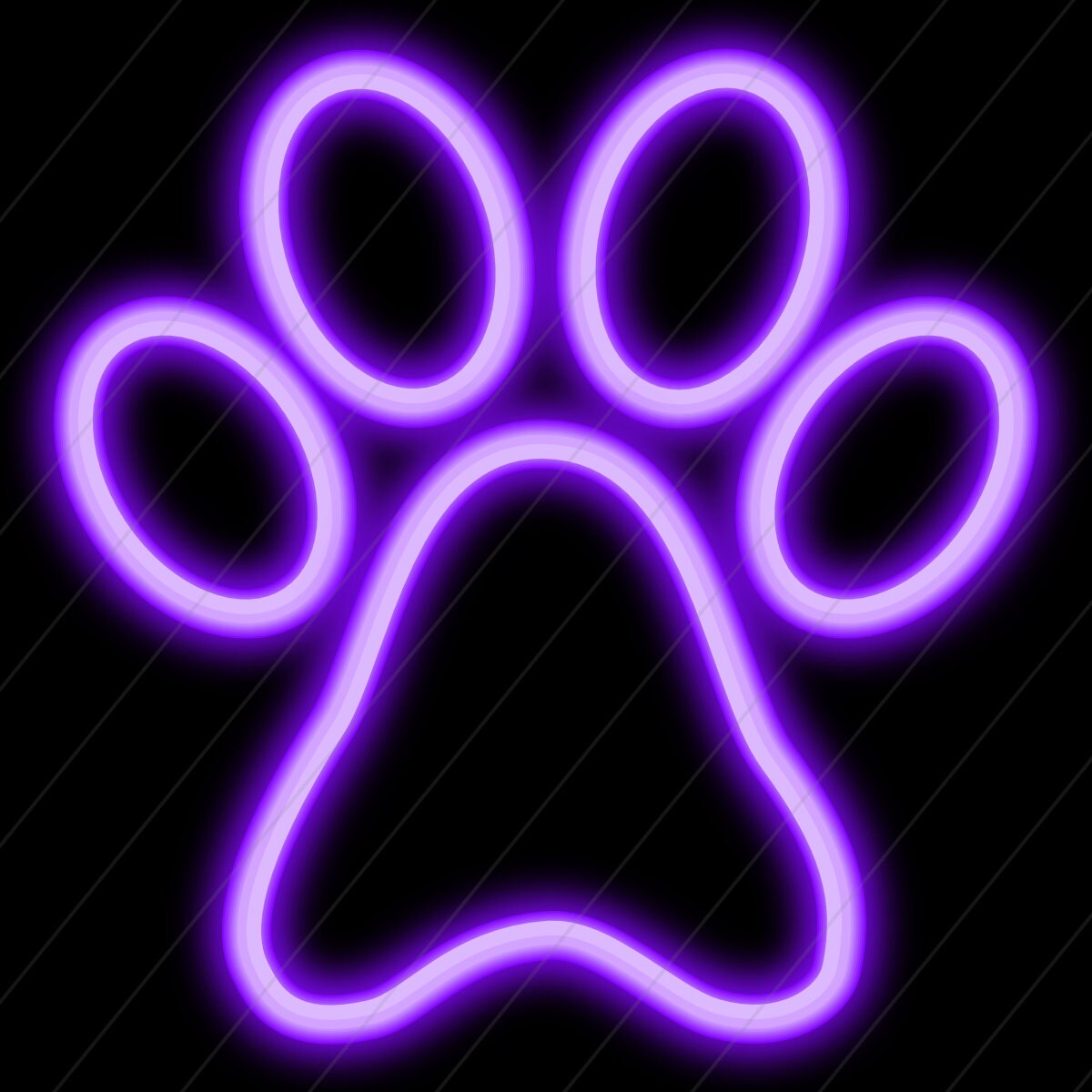 Neon Paws Twitch/kick Sub Bit Badges for Streamers,vtubers,dog and Cat ...