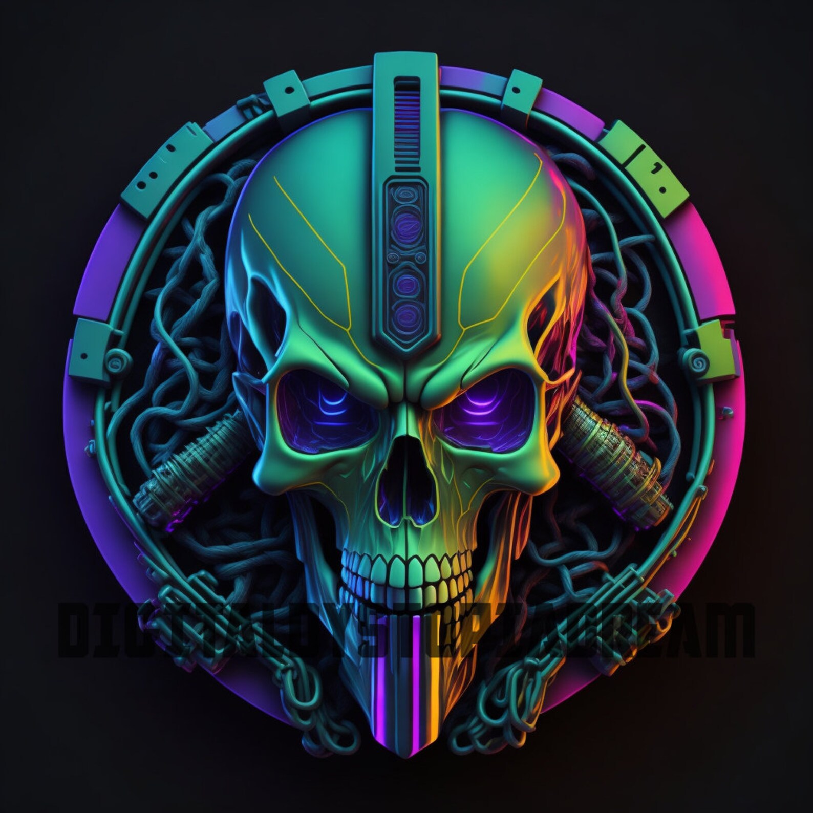 40 Cyberpunk Skulls Twitch Sub Badges Bit Badges for Streamers Vtubers ...