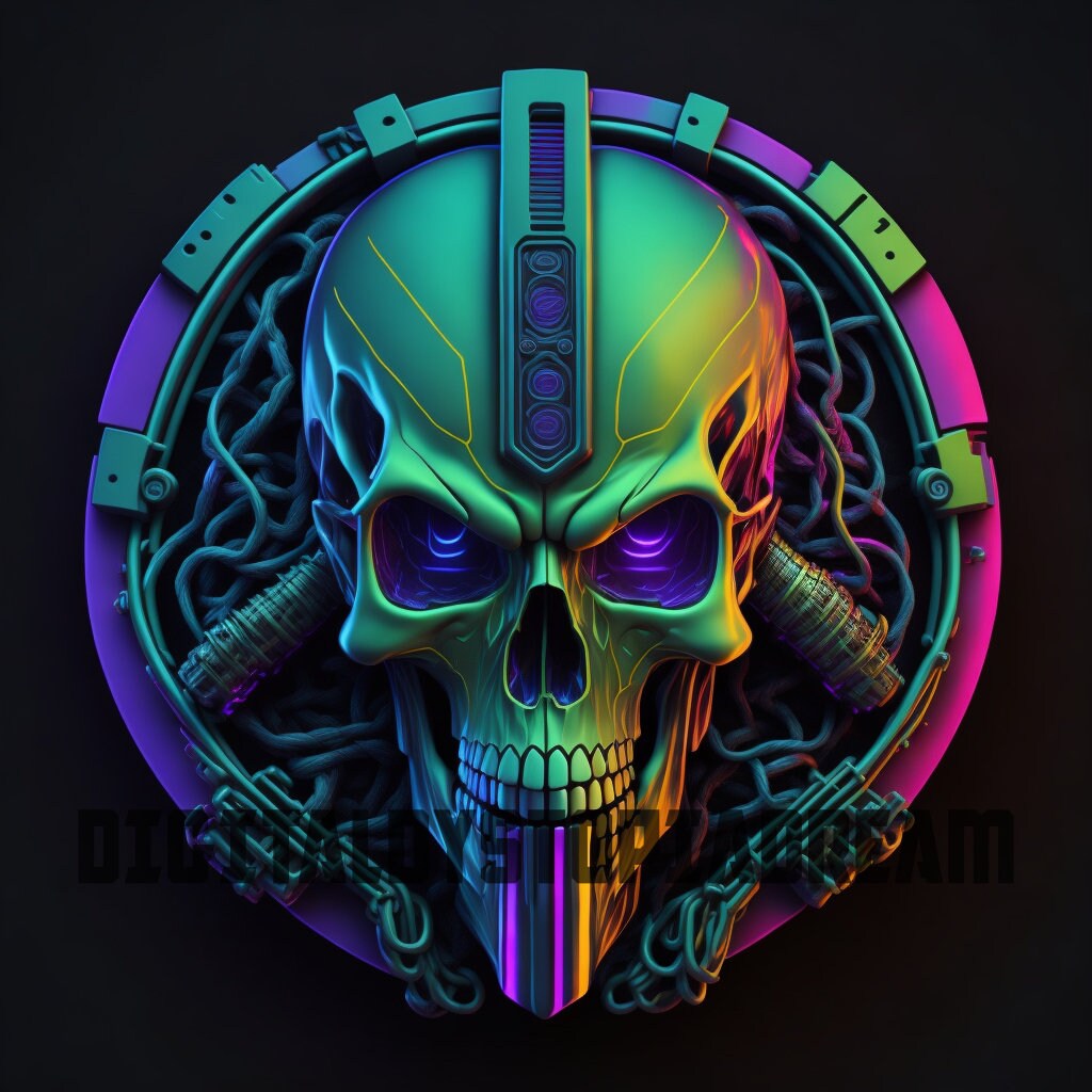 40 Cyberpunk Skulls Twitch Sub Badges Bit Badges for Streamers Vtubers ...