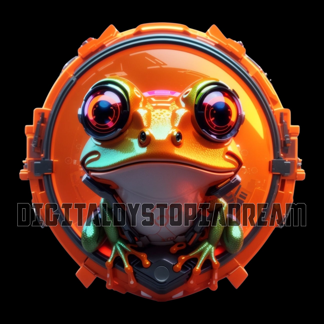 Cyberpunk Frogs Twitch Kick Sub Bit Badges for Streamers, Vtubers ...