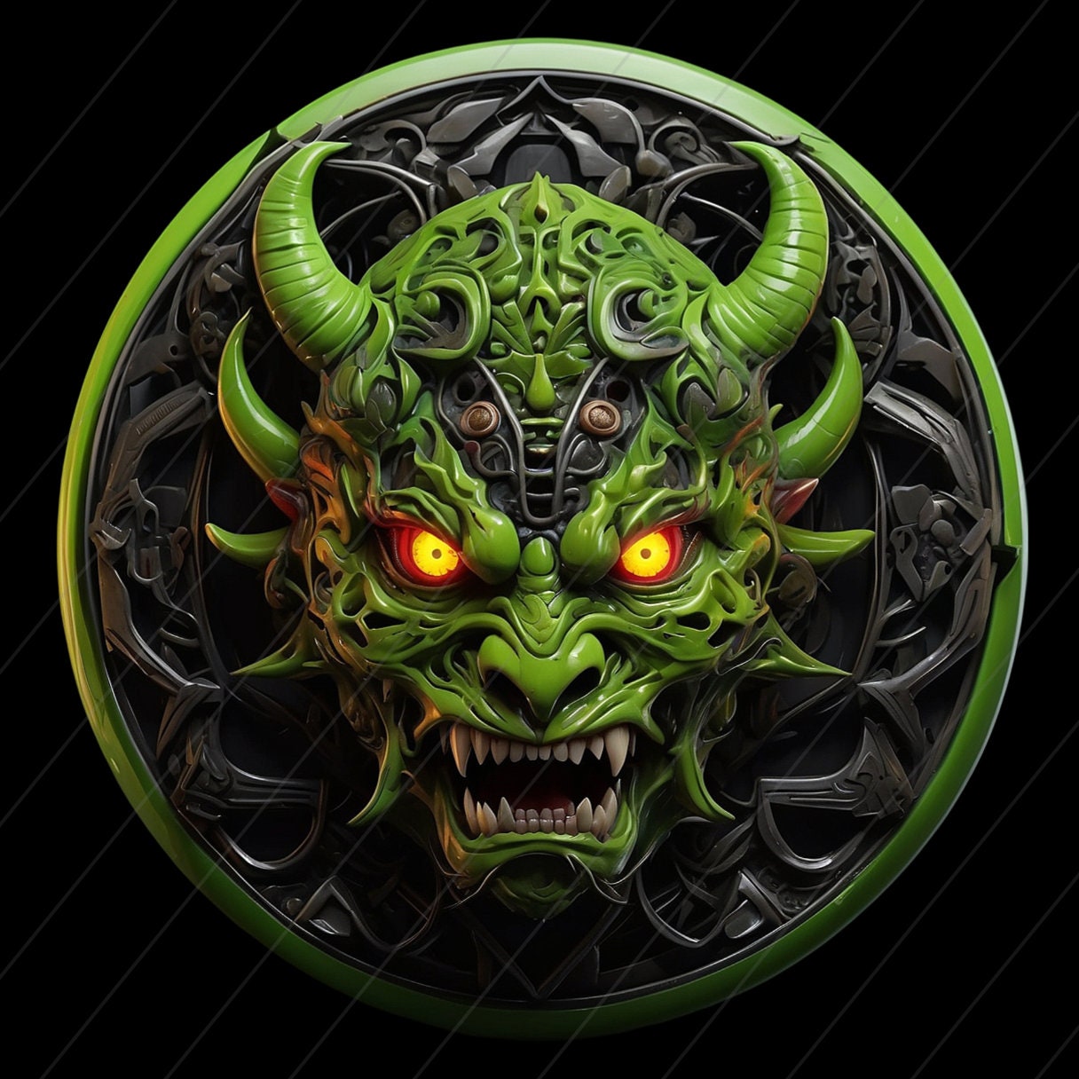 Cyberpunk Daemon Twitch Kick Sub Bit Badges for Streamers,vtubers ...