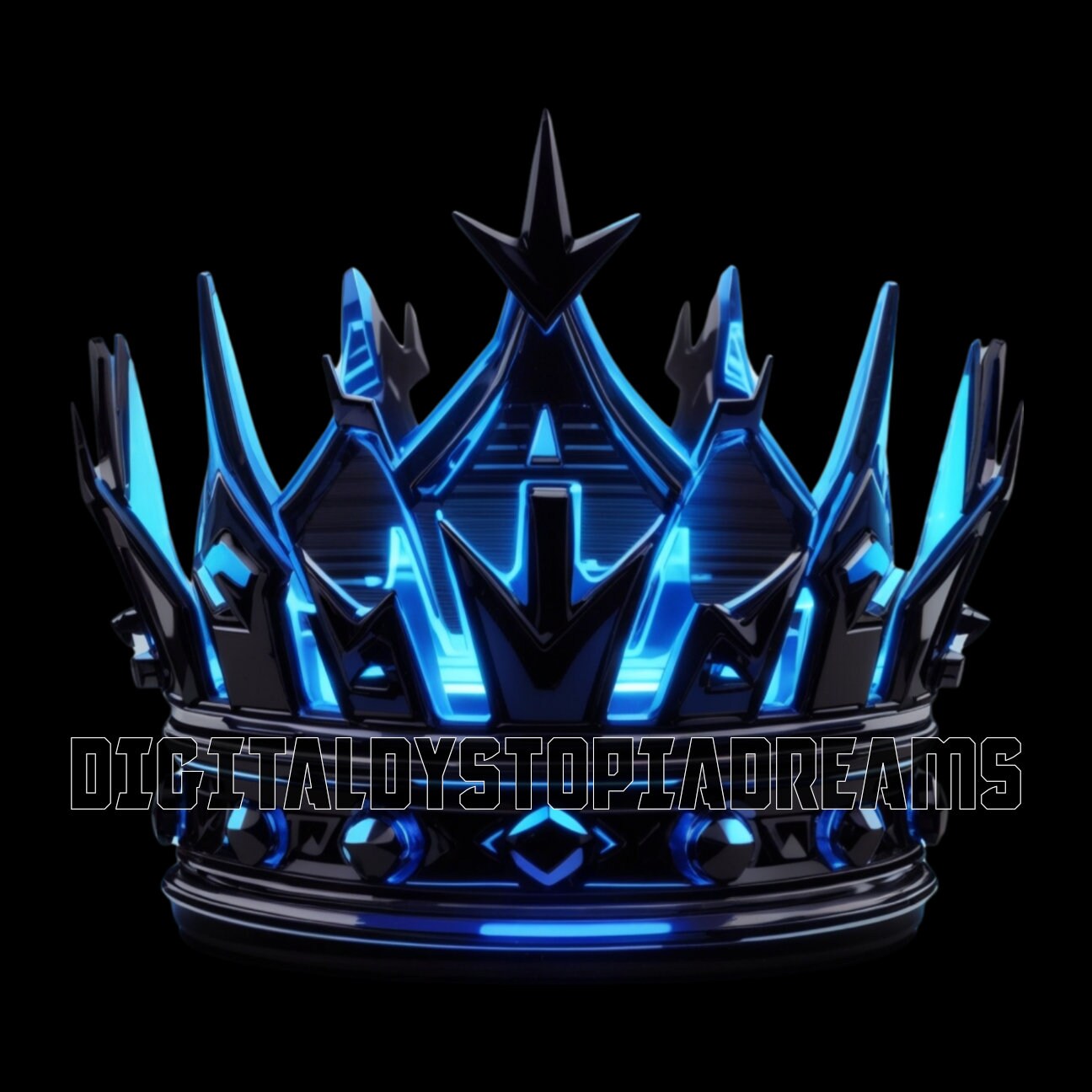 Crowns Cyberpunk Twitch Sub Bit Badges for Streamers, Vtuber, 40 Royal ...