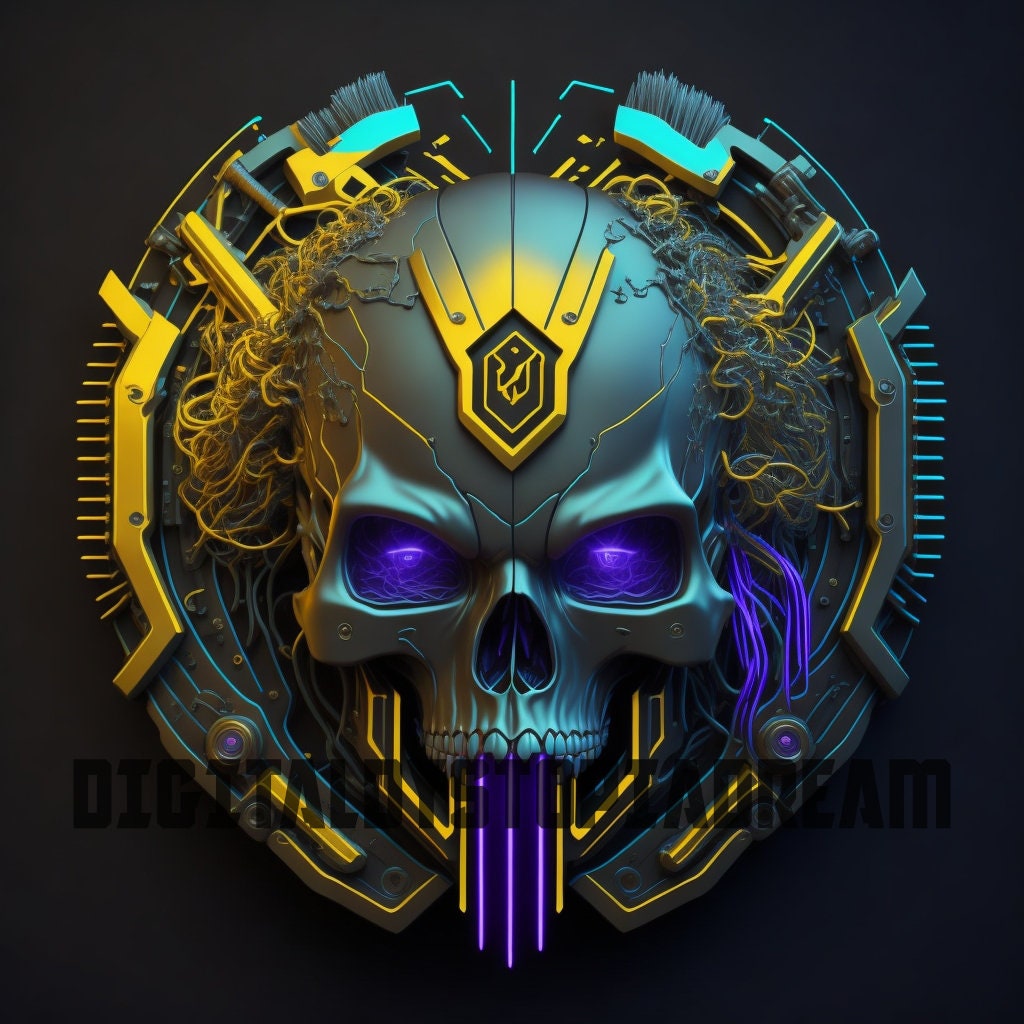 40 Cyberpunk Skulls Twitch Sub Badges Bit Badges for Streamers Vtubers ...