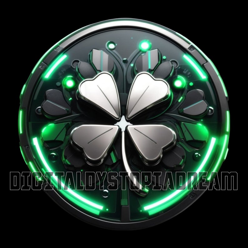 Cyberpunk 4-leaf Clover Twitch Sub Bit Badges for Streamers,vtubers,32 ...