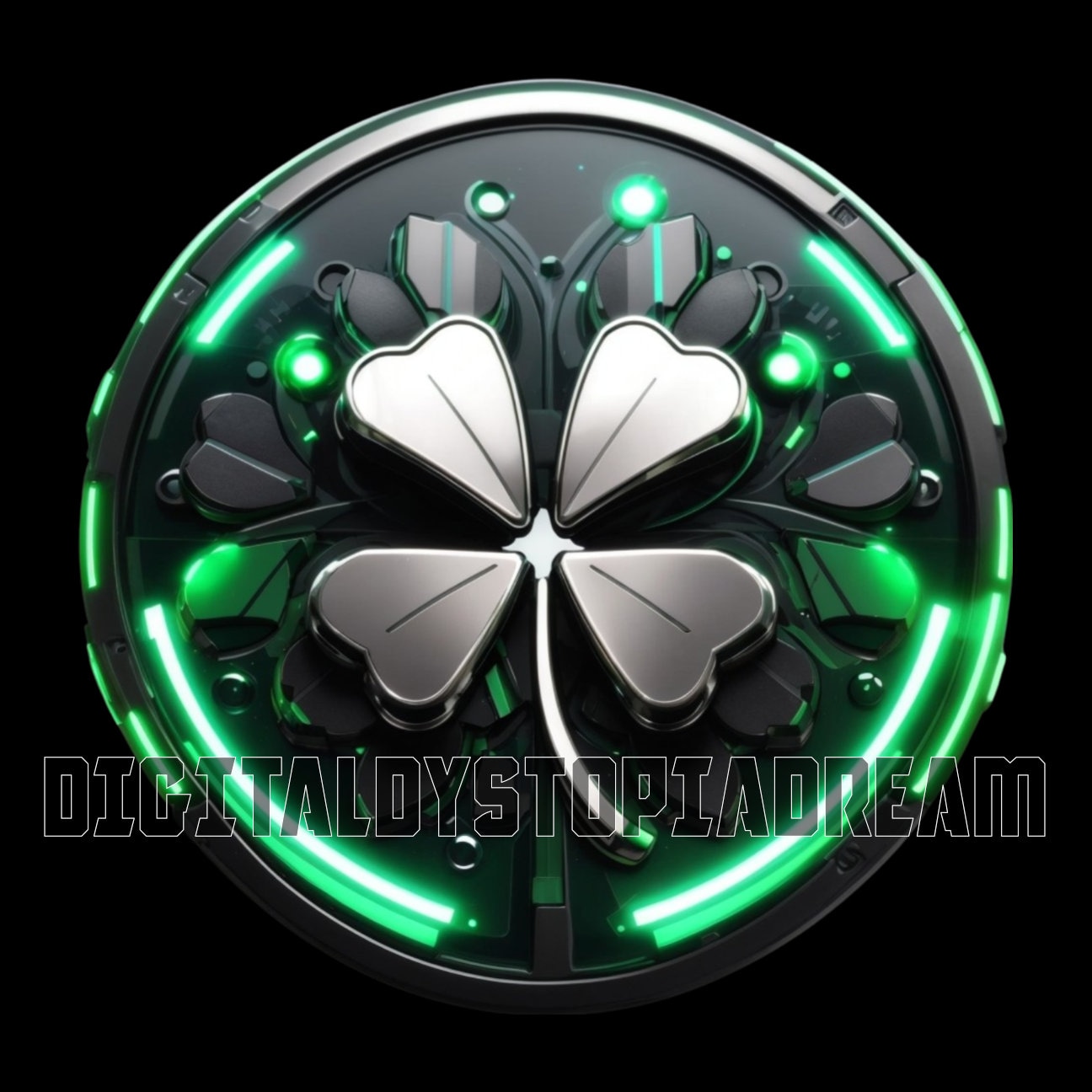 Cyberpunk 4-leaf Clover Twitch Sub Bit Badges for Streamers,vtubers,32 ...