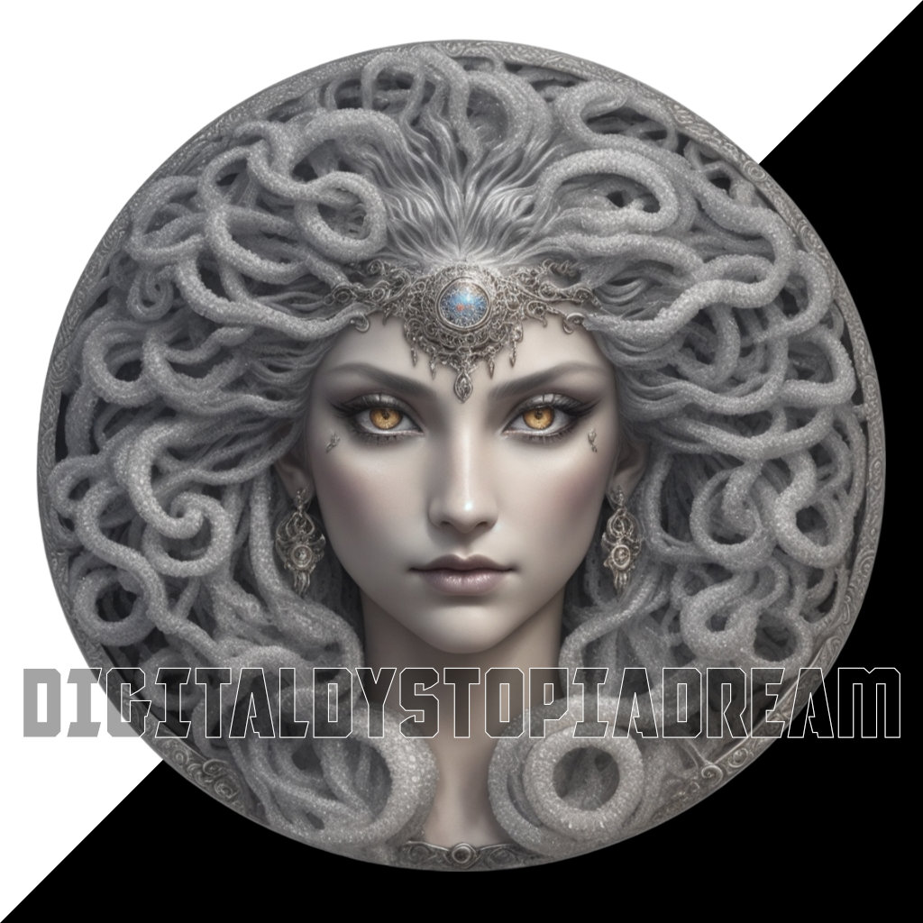 Mystical Medusa Emotes 32 Transparent PNG Twitch Sub Bit Badges for ...