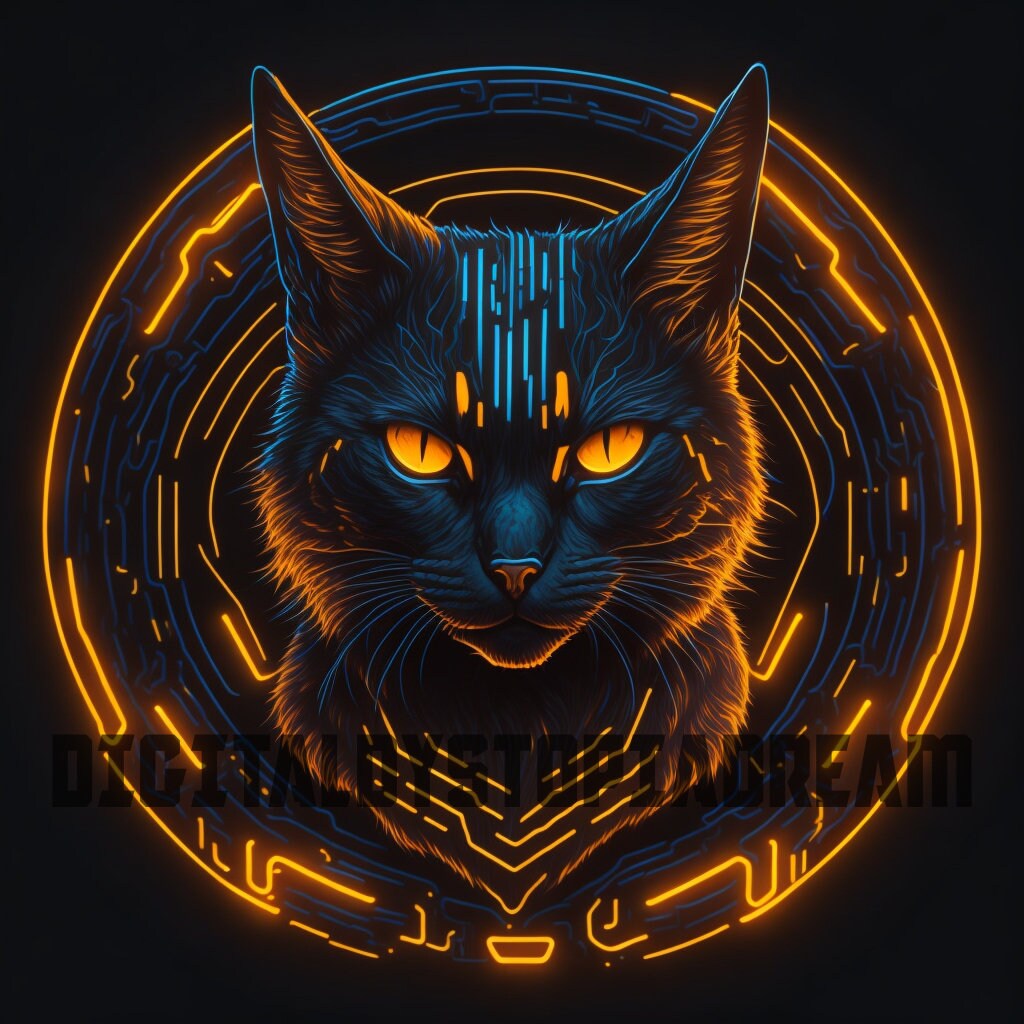 32 Cyberpunk Cats Twitch Sub Badges and Bit Badges for Streamers ...
