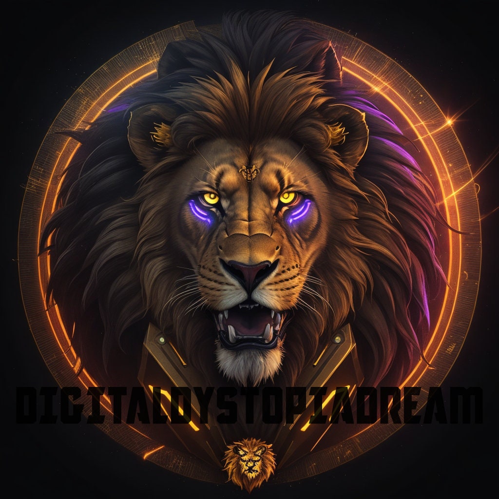 Cyberpunk Lions Twitch Kick Sub and Bit Badges for Streamers,vtubers ...