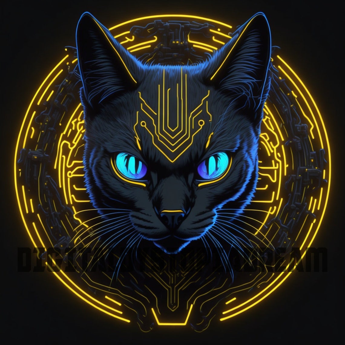 32 Cyberpunk Cats Twitch Sub Badges and Bit Badges for Streamers ...