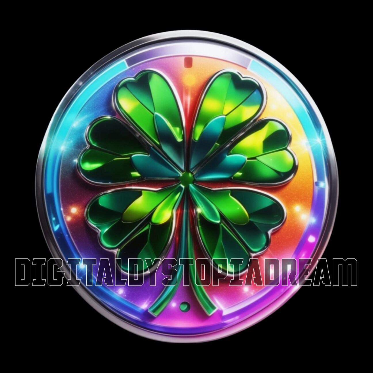 Cyberpunk 4-leaf Clover Twitch Sub Bit Badges for Streamers,vtubers,32 ...