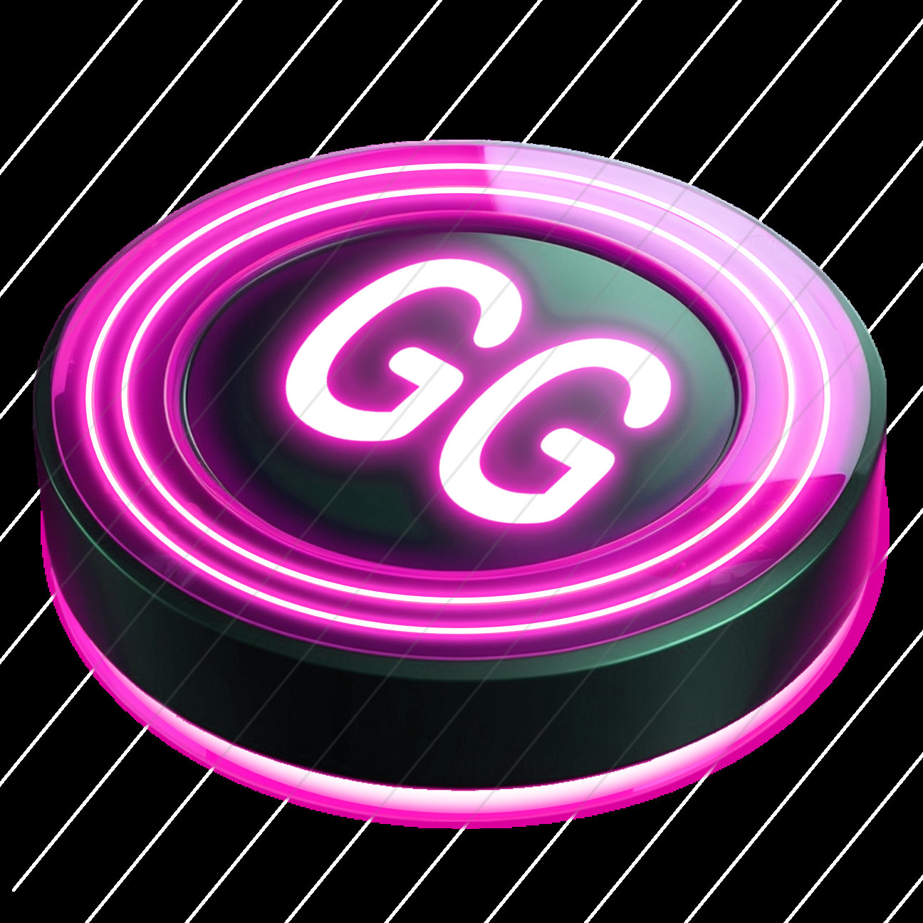 Animated Neon GG Button Twitch Emotes for Streamers,6 Colors, 28x28 ...