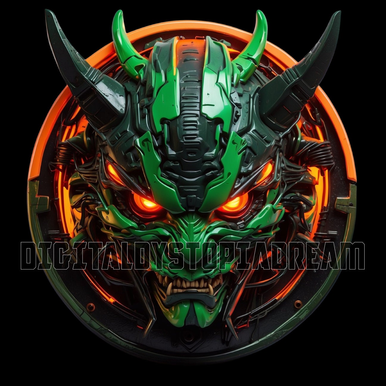 Oni Mask Cyberpunk Twitch Kick Sub Bit Badges for Streamers,vtubers ...