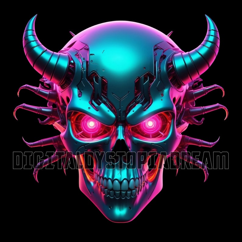 Cyberpunk Devil Skulls 32 Transparent PNG Twitch Kick Sub Bit Badges ...