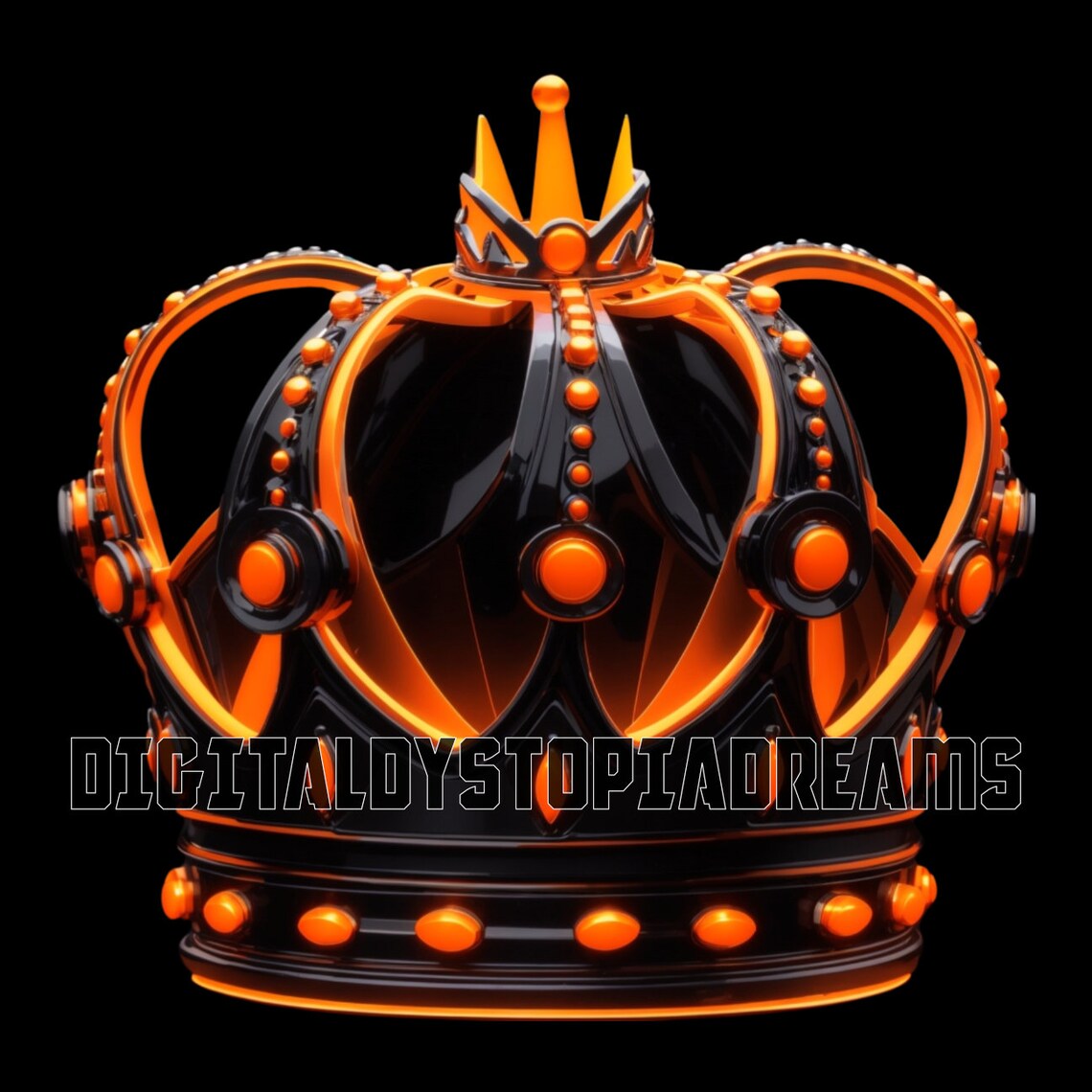 Crowns Cyberpunk Twitch Sub Bit Badges for Streamers, Vtuber, 40 Royal ...