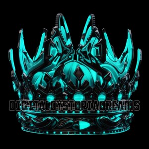Crowns Cyberpunk Twitch Sub Bit Badges for Streamers, Vtuber, 40 Royal ...