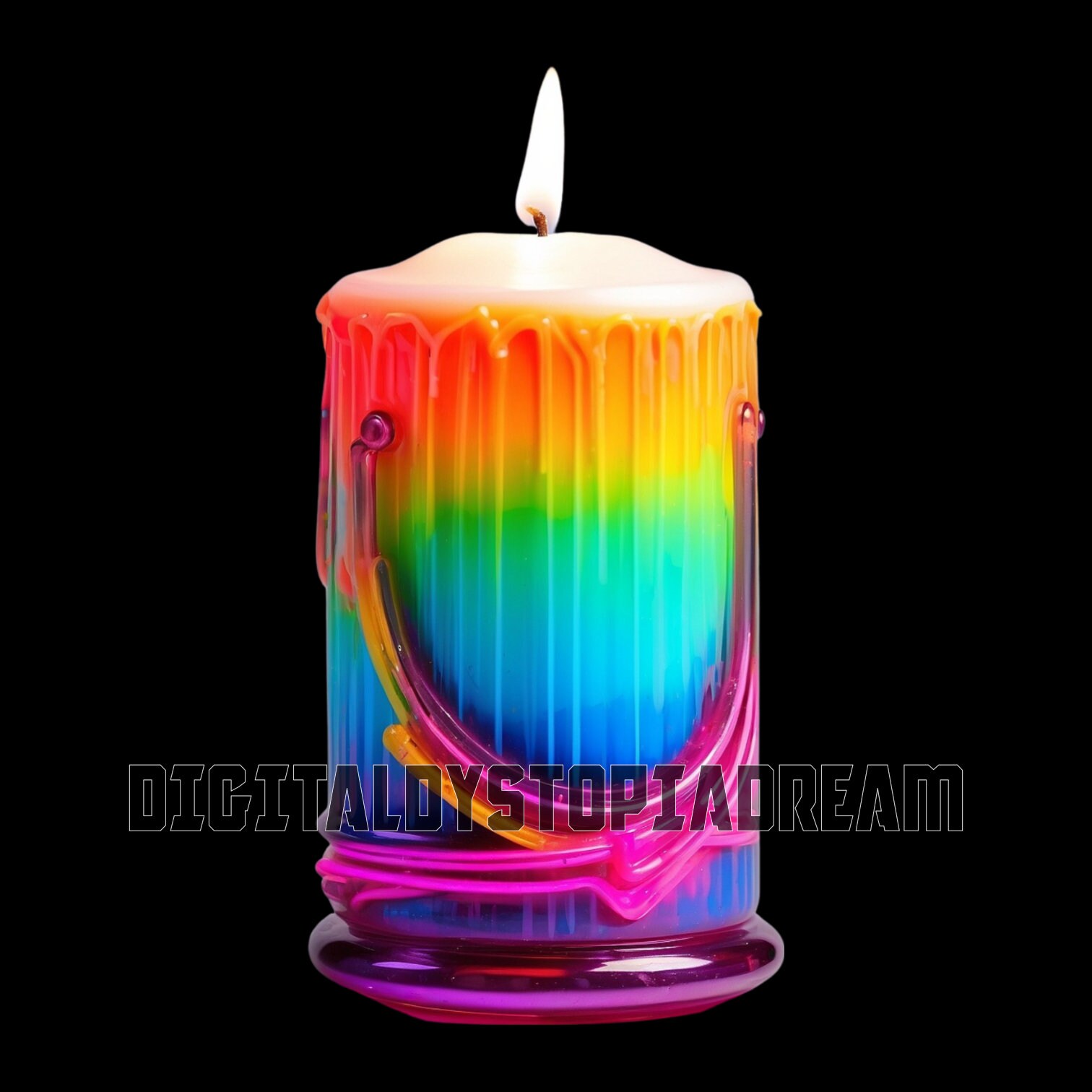 Cyberpunk Candles Twitch Kick Sub Bit Badges for Streamers,vtubers,40 ...