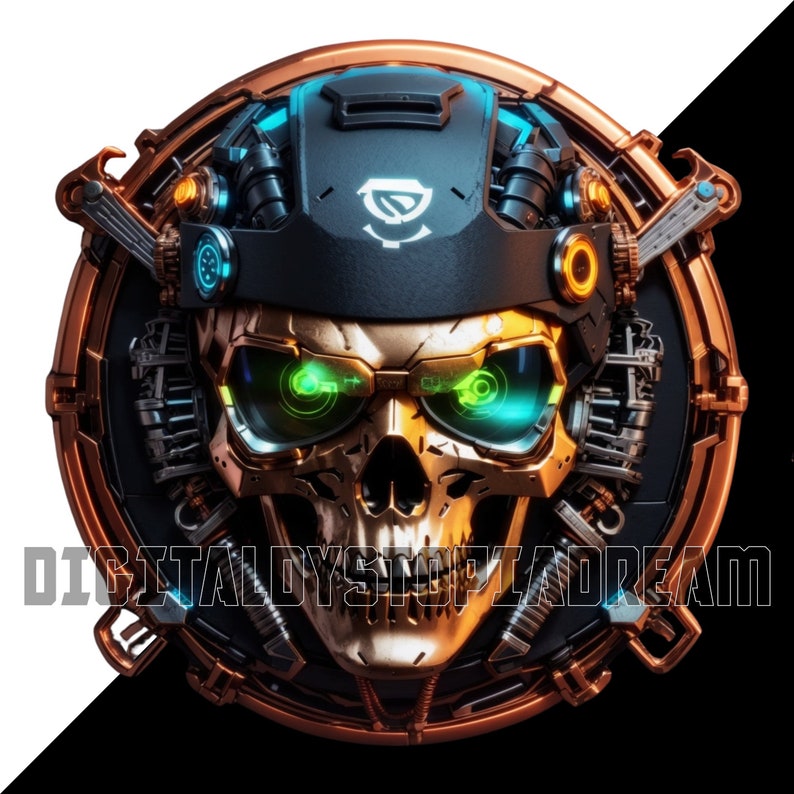 Pirate Skulls Cyberpunk Twitch Kick Sub Bit Badges for Streamers,vtuber ...