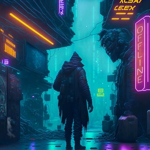 Cyberpunk Hacker Alley Animated Virtual Background Vtuber Twitch ...