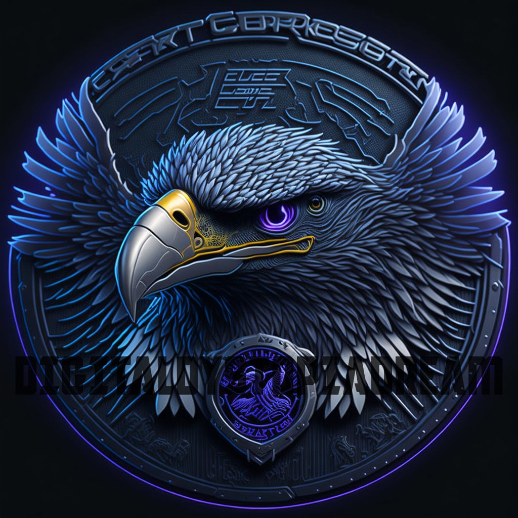 Cyberpunk Eagles Twitch Sub Badges and Bit Badges for Streamers,vtubers ...