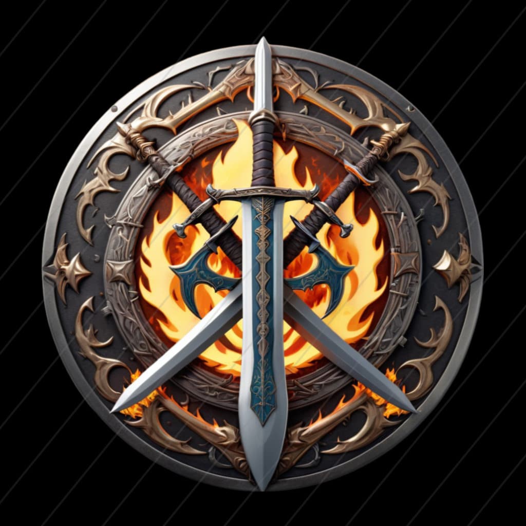 Crossed Swords Twitch Kick Sub Bit Badges for Streamers,vtubers, 40 ...