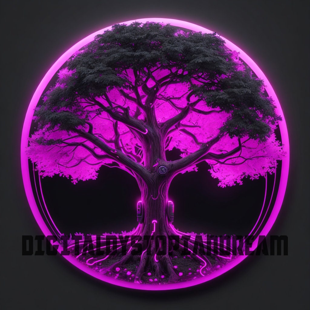 Cyberpunk Trees Twitch Sub and Bit Badges for Streamers, Vtubers 32 ...