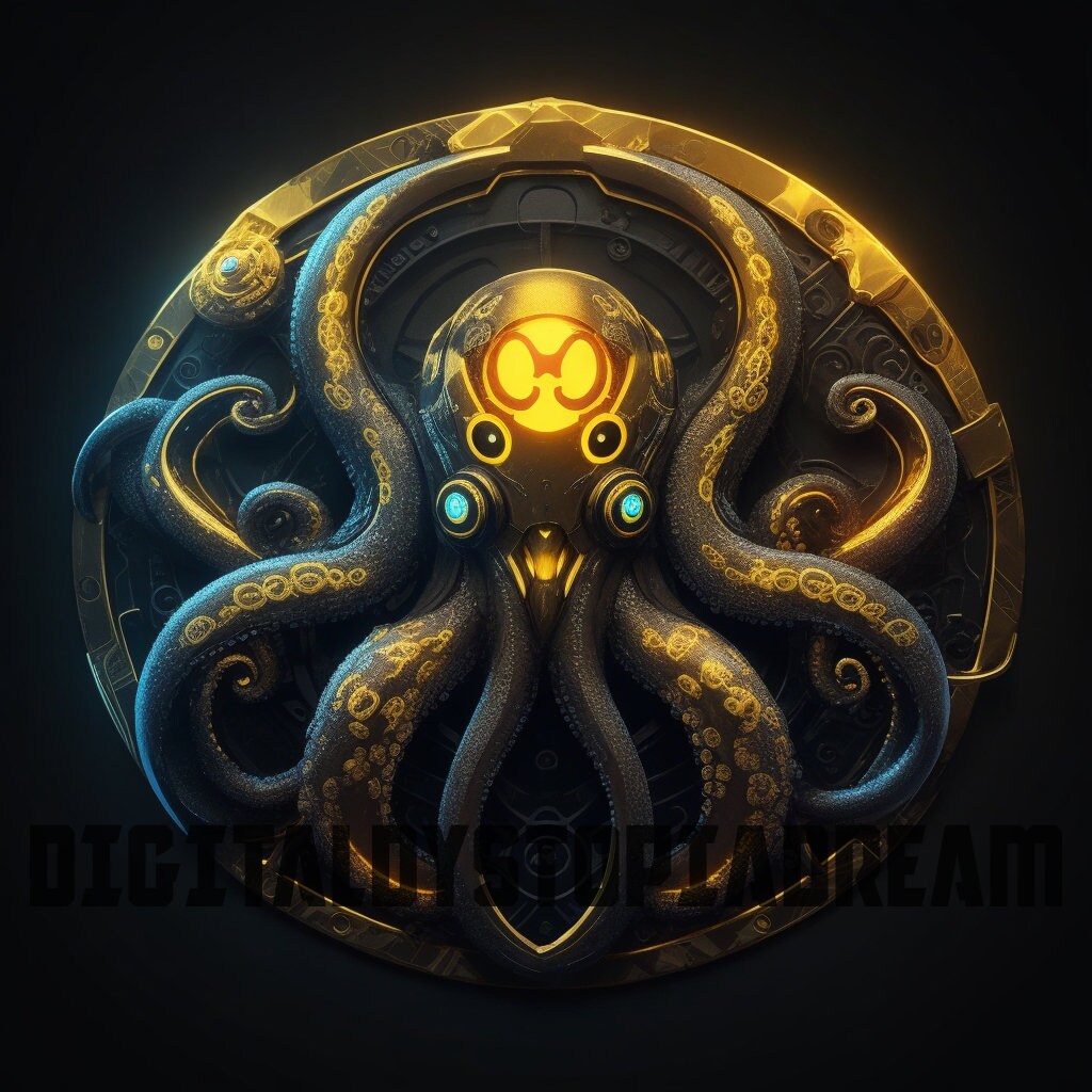 Cyberpunk Octopus Twitch Sub Badges and Bit Badges for Streamers ...