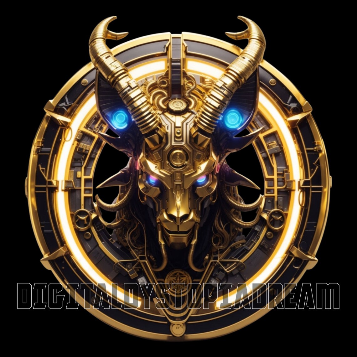 Cyberpunk Baphomet Emotes 40 Transparent PNG Twitch Kick Sub Bit Badges ...