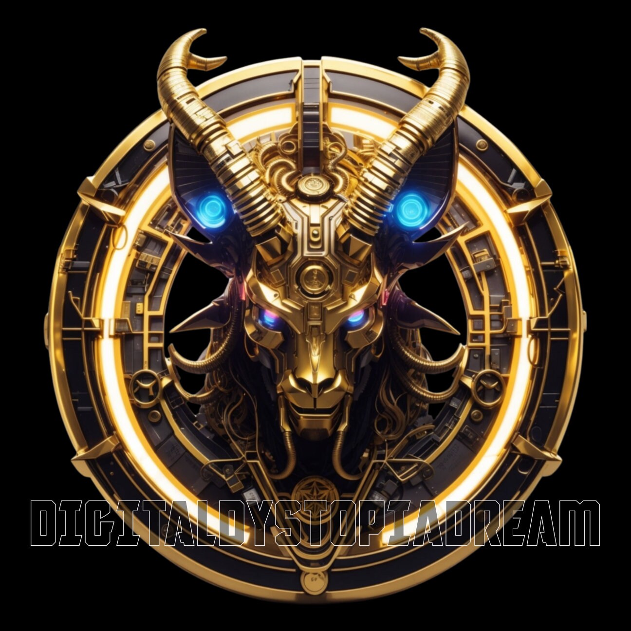 Cyberpunk Baphomet Emotes 40 Transparent PNG Twitch Kick Sub Bit Badges ...