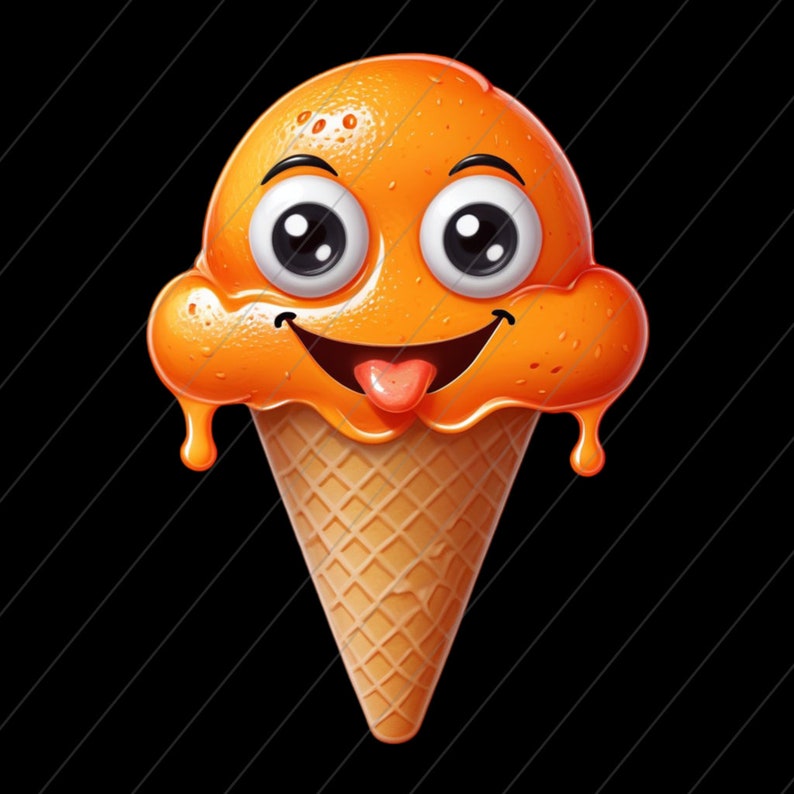 Happy Ice Cream Twitch Kick Sub Bit Badges for Streamers,vtubers,40 ...