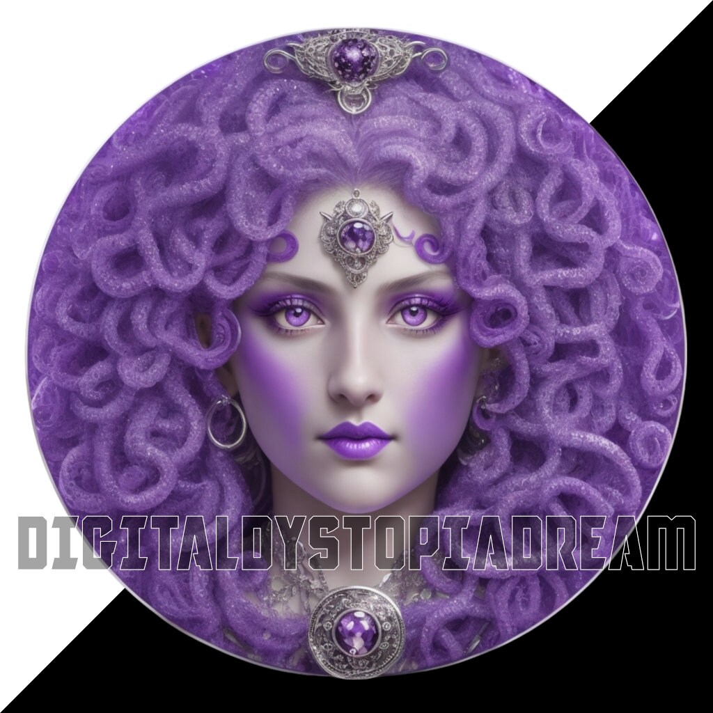 Mystical Medusa Emotes 32 Transparent PNG Twitch Sub Bit - Etsy