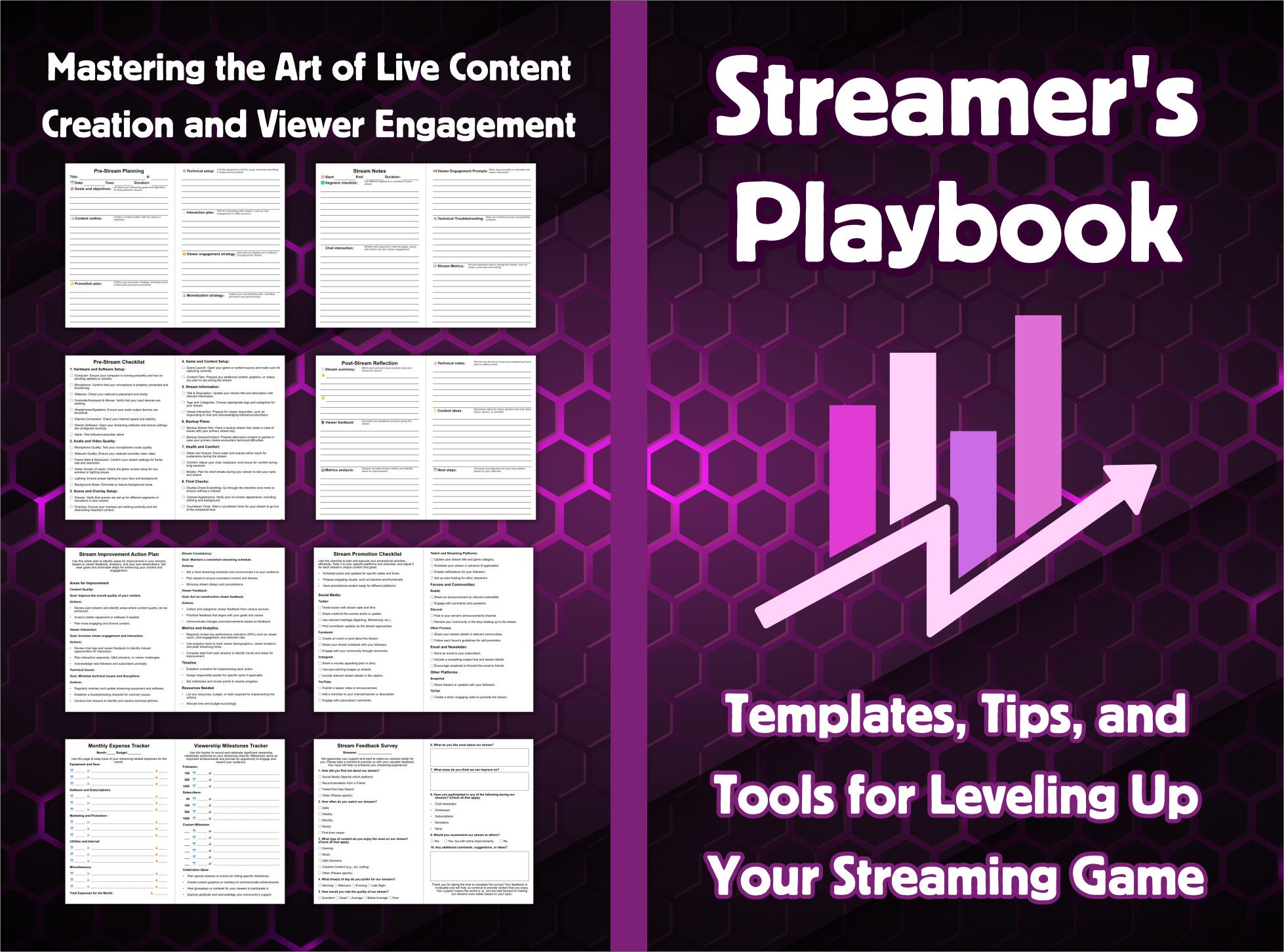 Streamer's Playbook Templates Tips and Tools for - Etsy